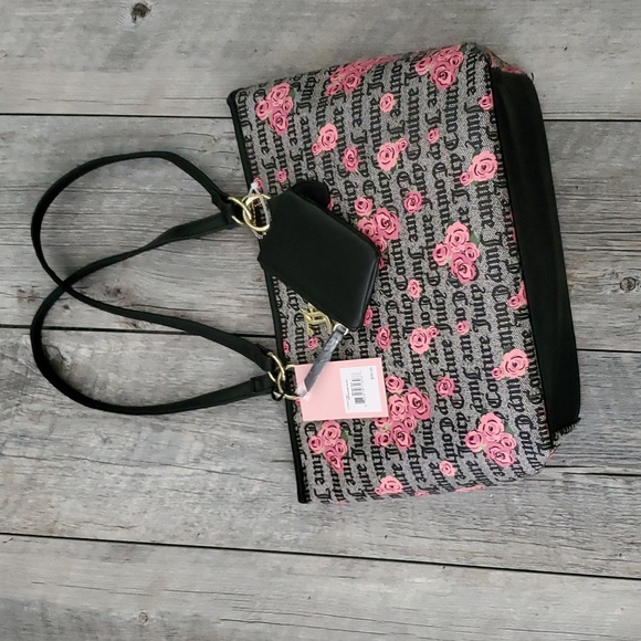 Juicy Couture | Bags | Nwt Juicy Couture Pink Rose Tote Bag | Poshmark